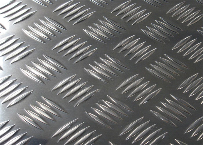 Stamped Embossed Aluminum Diamond Plate Sheet .025′′ Thick Zinc Coated